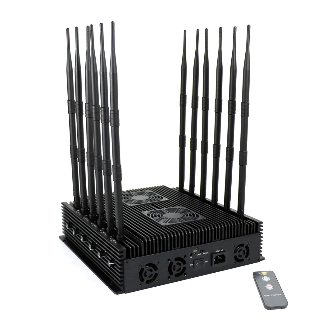 Desktop 12 Antenna 5G GPS Phone Blocker with Remote Control/Powerful C ...